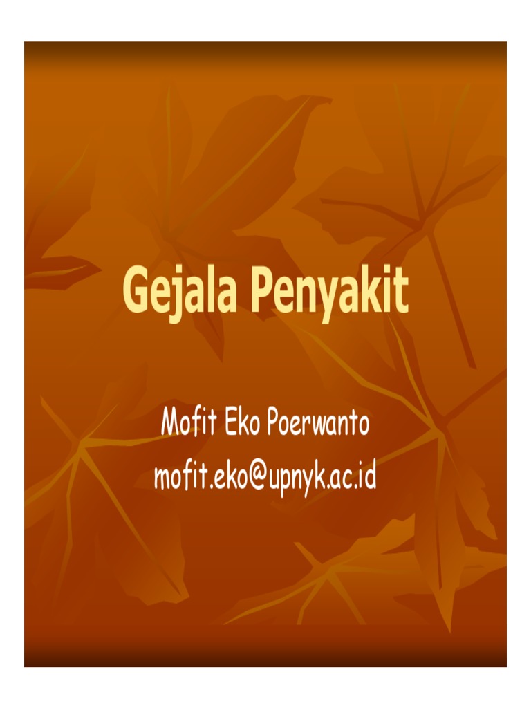 Ipt (2) Gejala Penyakit (Compatibility Mode) | PDF
