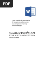 Cuadernillo de Prácticas de Word | PDF | Microsoft Word | Los consumidores
