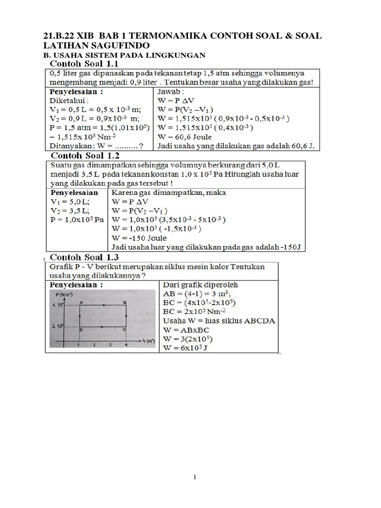 21.b.22 Xib Gambar Bab 1 Termonamika Contoh Soal & Soal Latihan ...