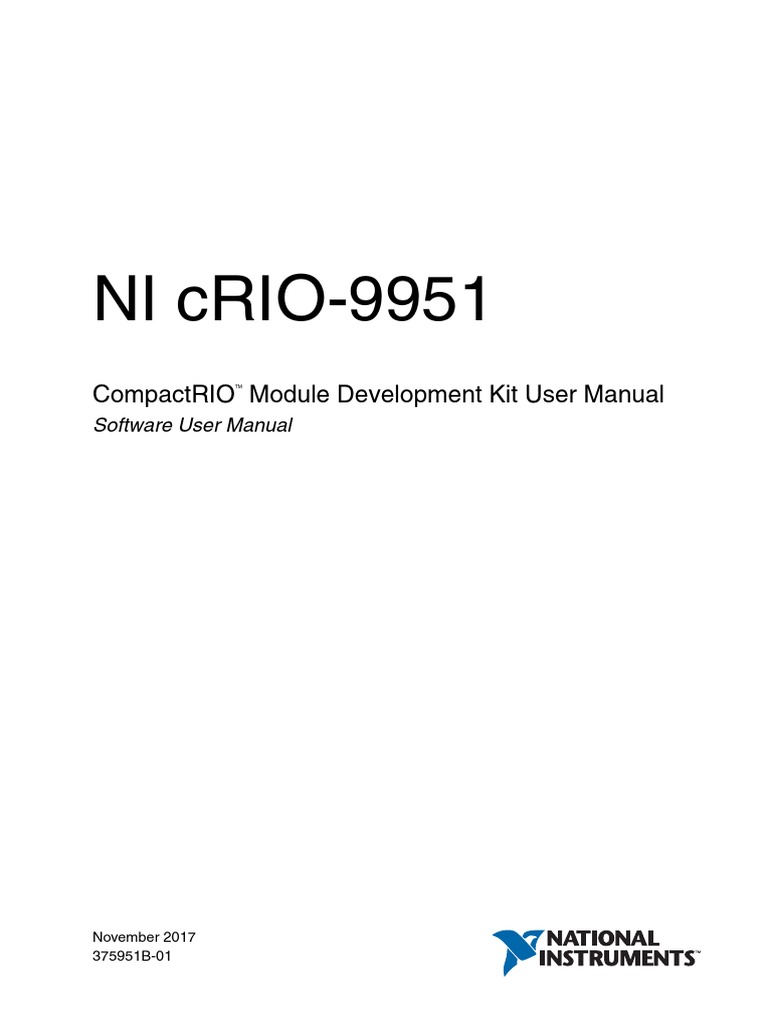 CRIO MDK Software User Manual | PDF | Xml | Input/Output