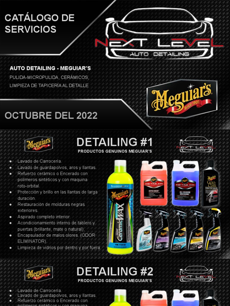 Catálogo de Servicios de Auto Detailing | PDF | Vehículos de ruedas ...