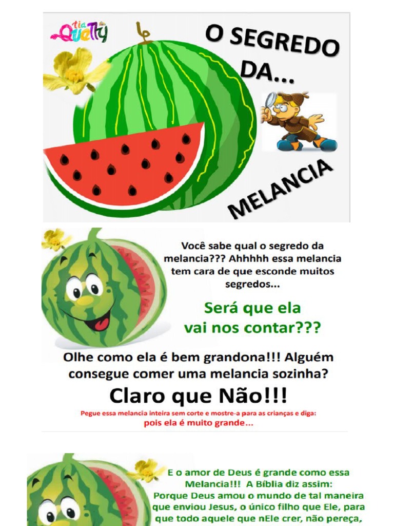Apresentação o Segredo Da Melancia | PDF