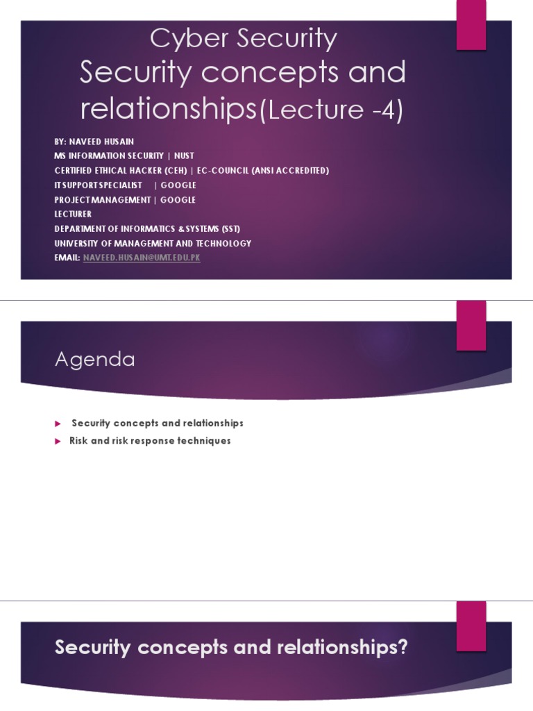 Security Concepts and Relationships 4 | PDF | Threat (Computer) | Security