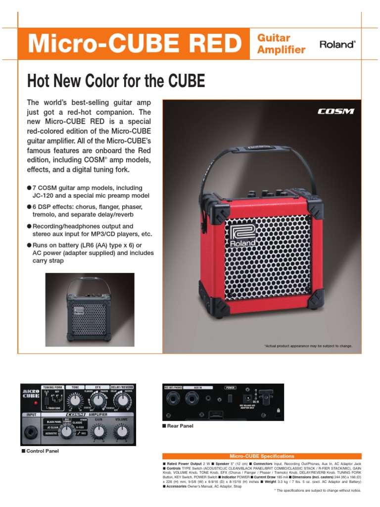 Micro Cube Red Brochure | PDF