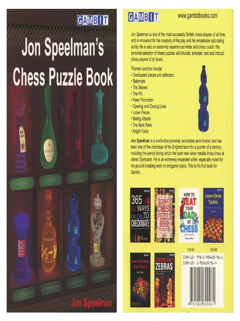 Jon Speelmans Chess Puzzle Book (Jon Speelman) | PDF