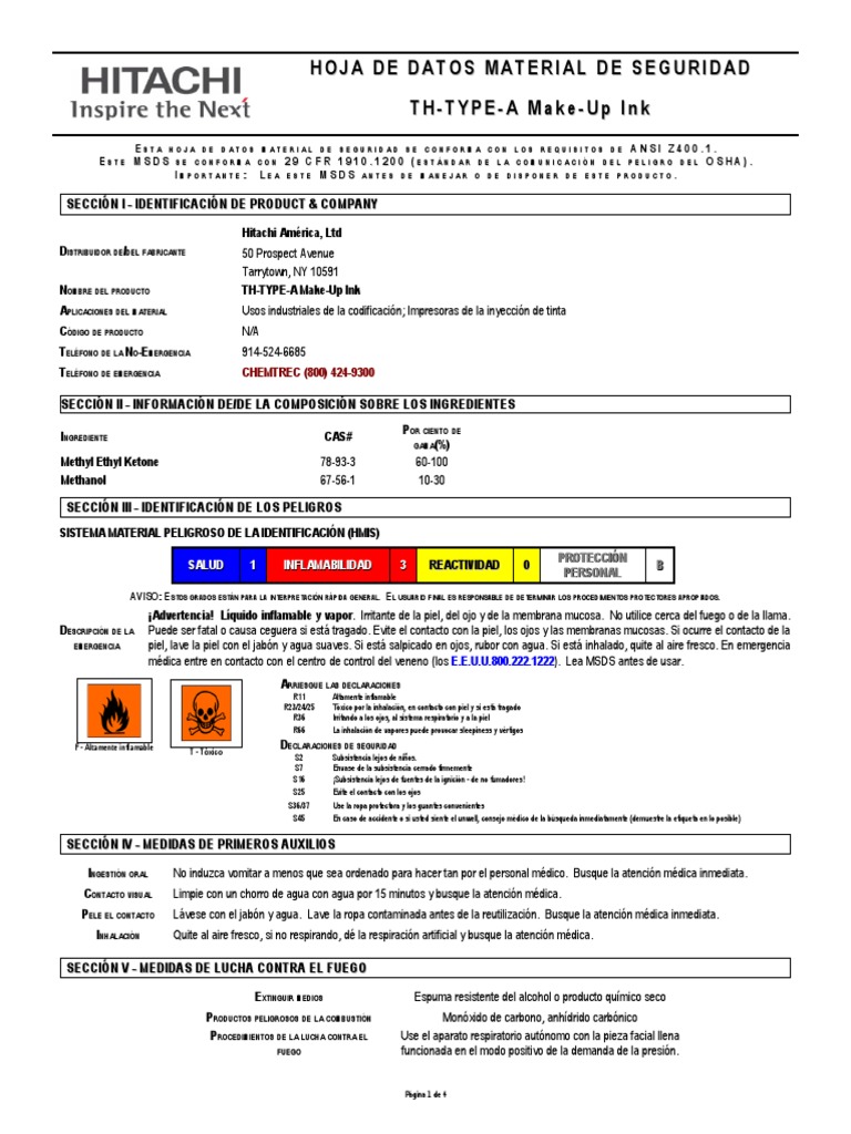 TH Type A | PDF | Agua | Administración de Seguridad y Salud Ocupacional