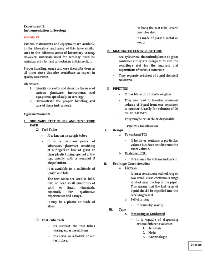 Activity 1, 2 - Lab | PDF | Microscope | Laboratories