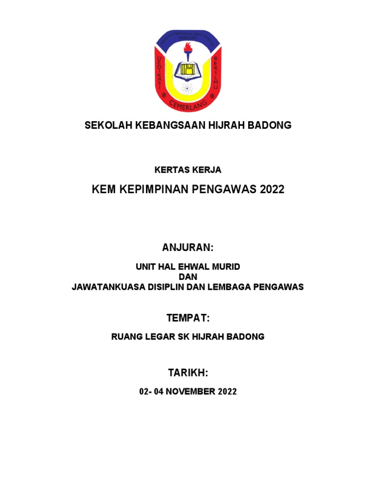 Kem Kepimpinan Pengawas 2022 | PDF