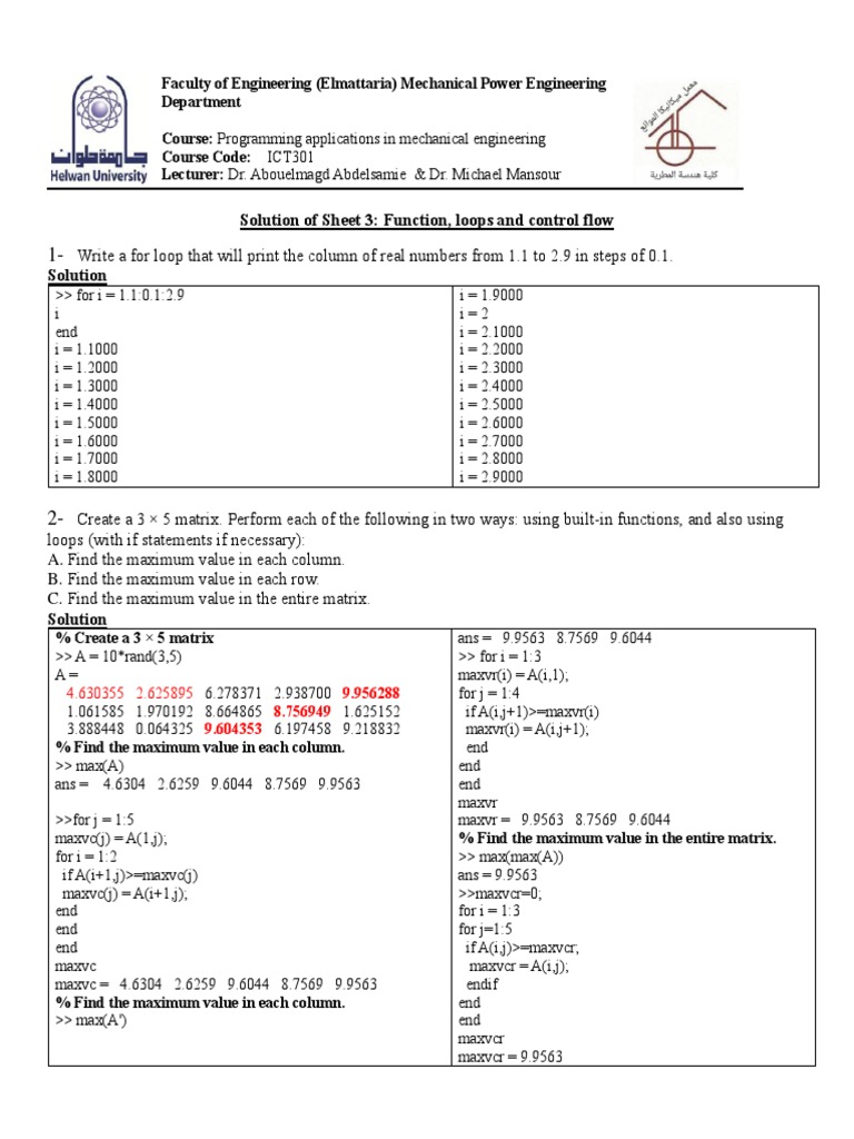 PA Sheet3 HU Solution | PDF | Temperature | Area