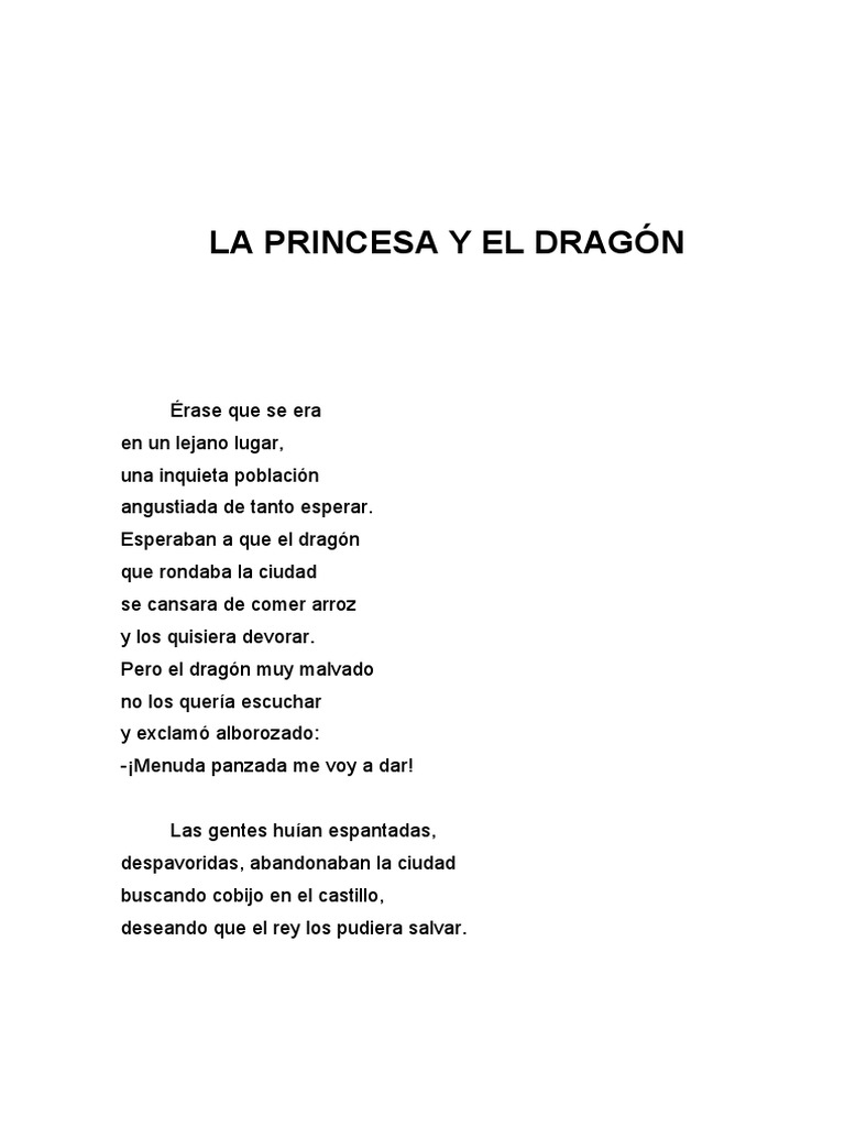 La Princesa y El Dragón | PDF