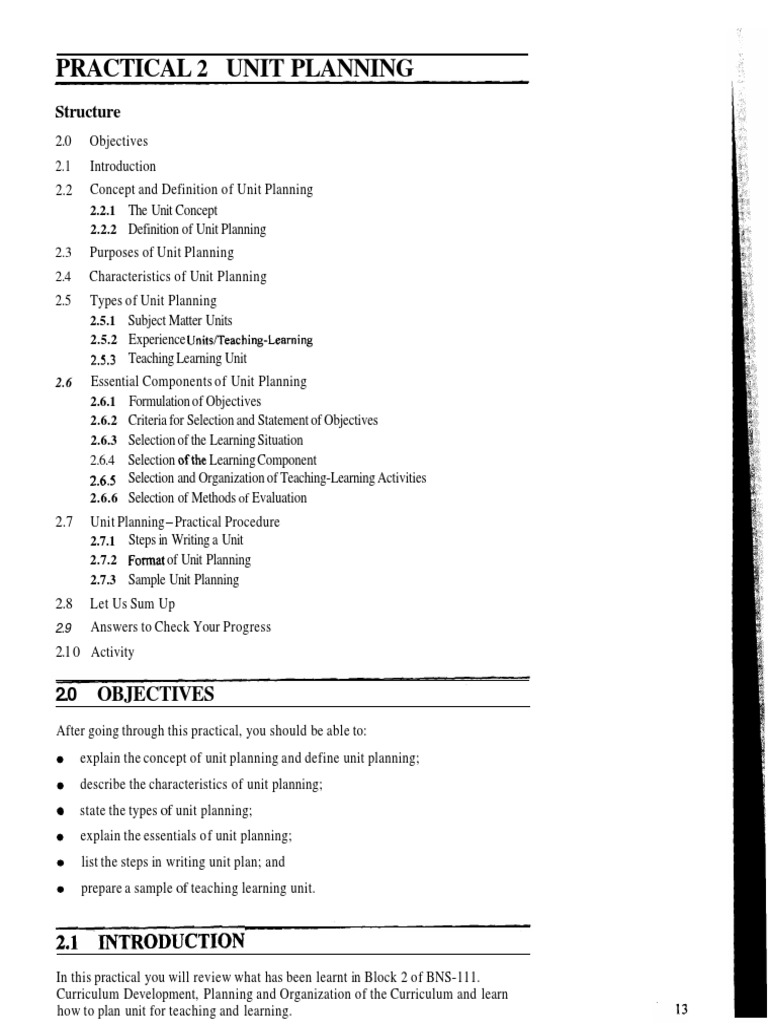 Unit Plan | PDF | Teaching Method | Learning