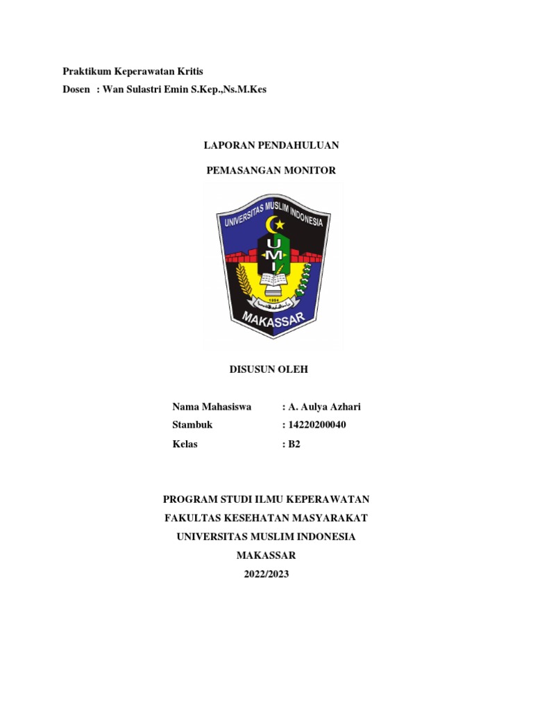 Panduan Pemasangan Bedside Monitor | PDF