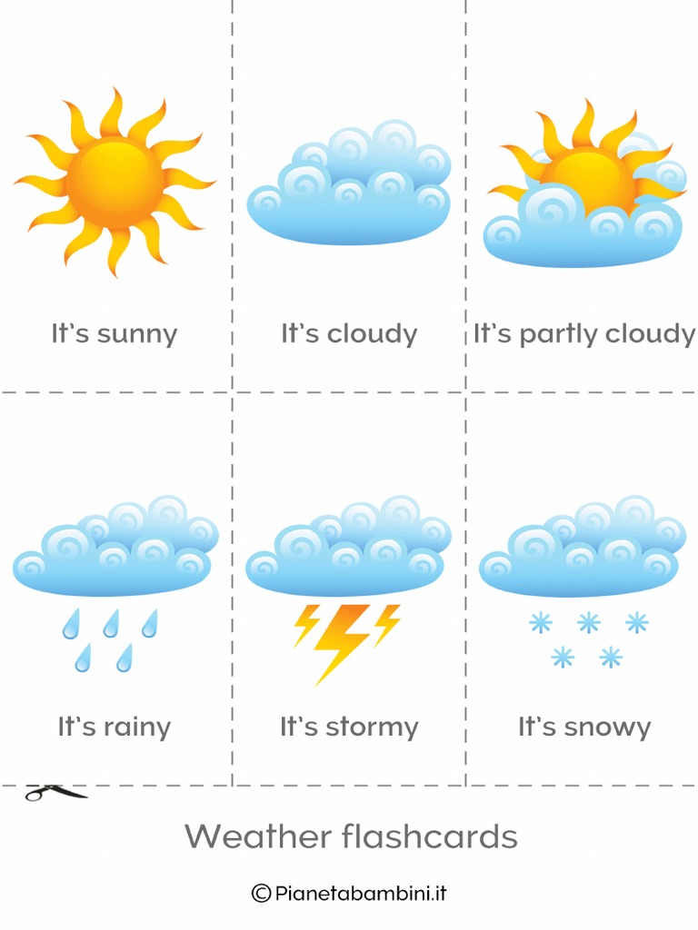 Flashcard Weather | PDF