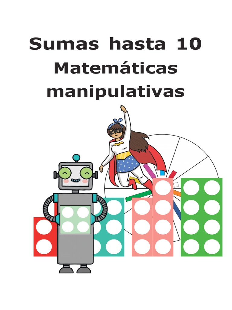 Sumas Manipulativas hasta 10 | PDF