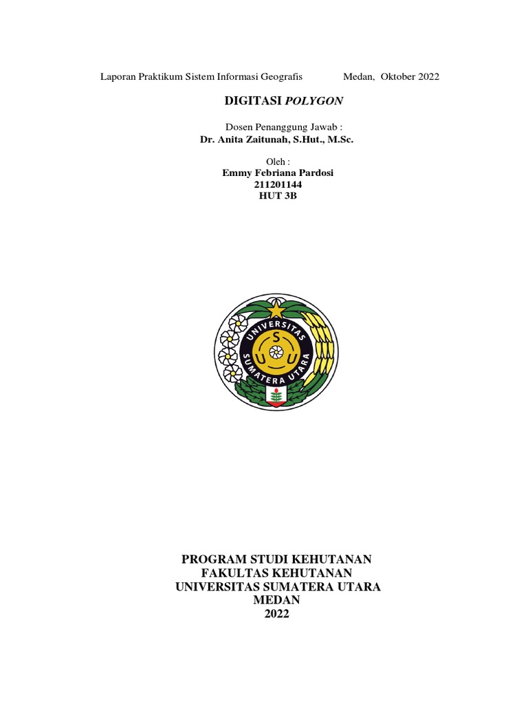 Laprak GIS - Digitasi Polygon | PDF