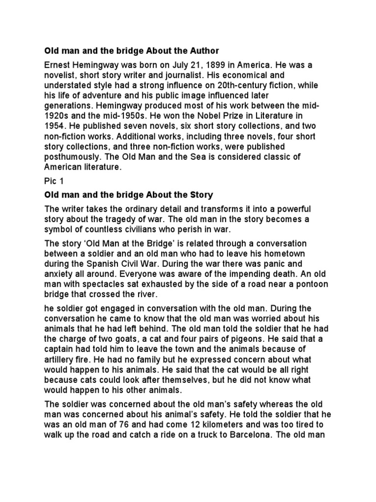 Old Man at The Bridge | PDF