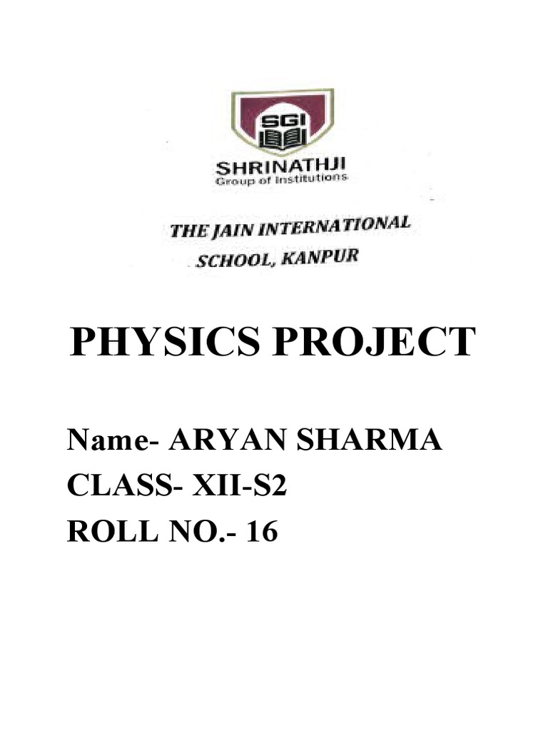 Physics Project | PDF | Earth's Magnetic Field | Compass