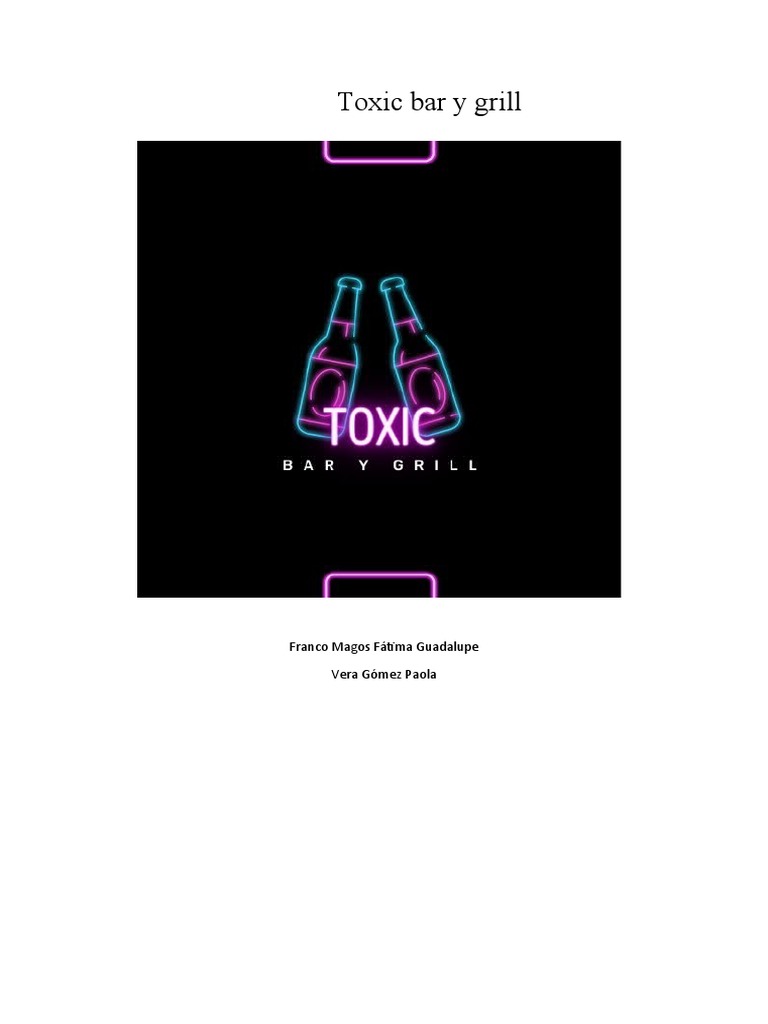Toxic | PDF | Cliente | Comida y bebida