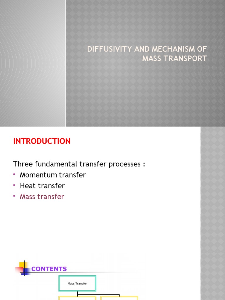 CH 17 Diffusivity and Mechanism of Mass Transport | PDF