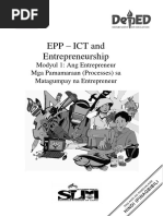 Epp 4 Module (1st Quarter) - Entrep-Ict | PDF