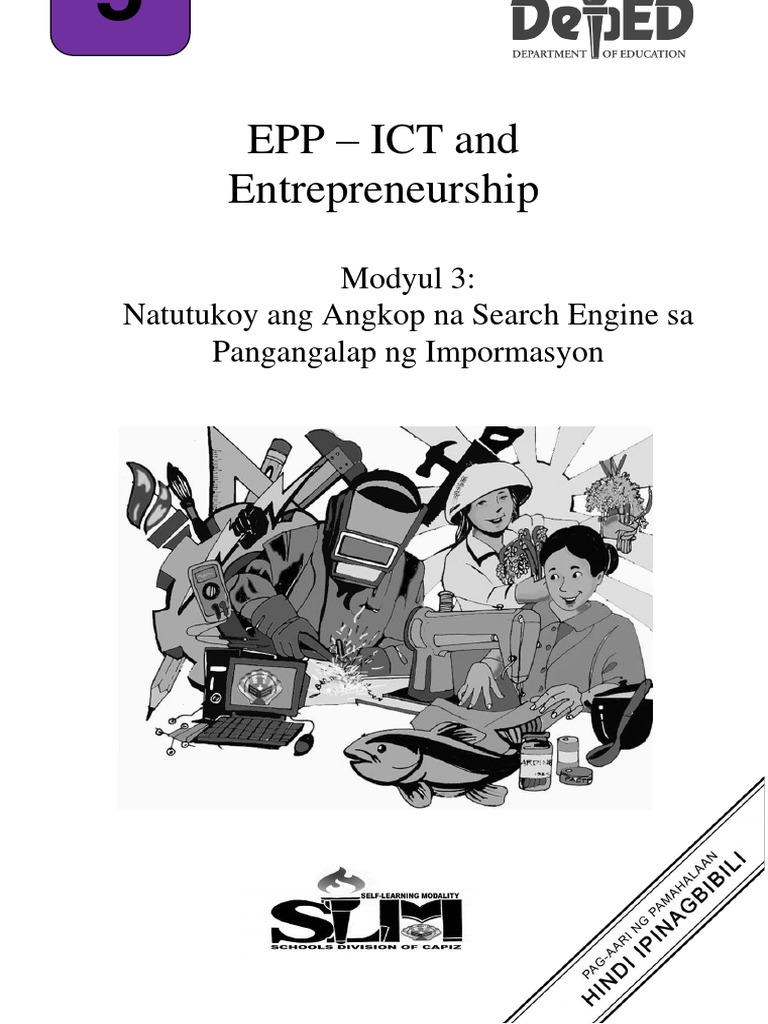SLM EPP ICT5 Modyul 3 Pangangalap NG Impormasyon Gamit Ang ICT FINAL ...