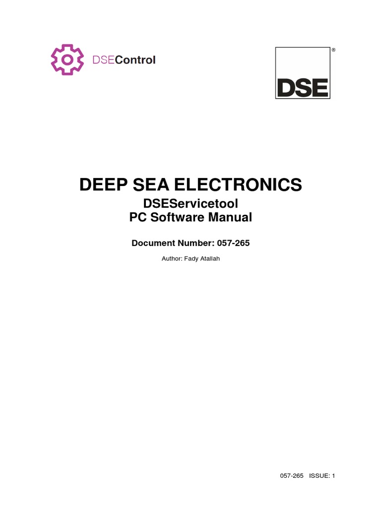 DSEServicetool Software Manual | PDF | Computer Network | Microsoft Windows DSEServicetool Software Manual | PDF | Computer Network | Microsoft Windows