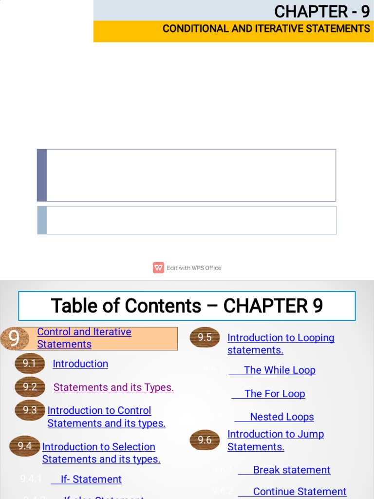 Flow of Control | PDF