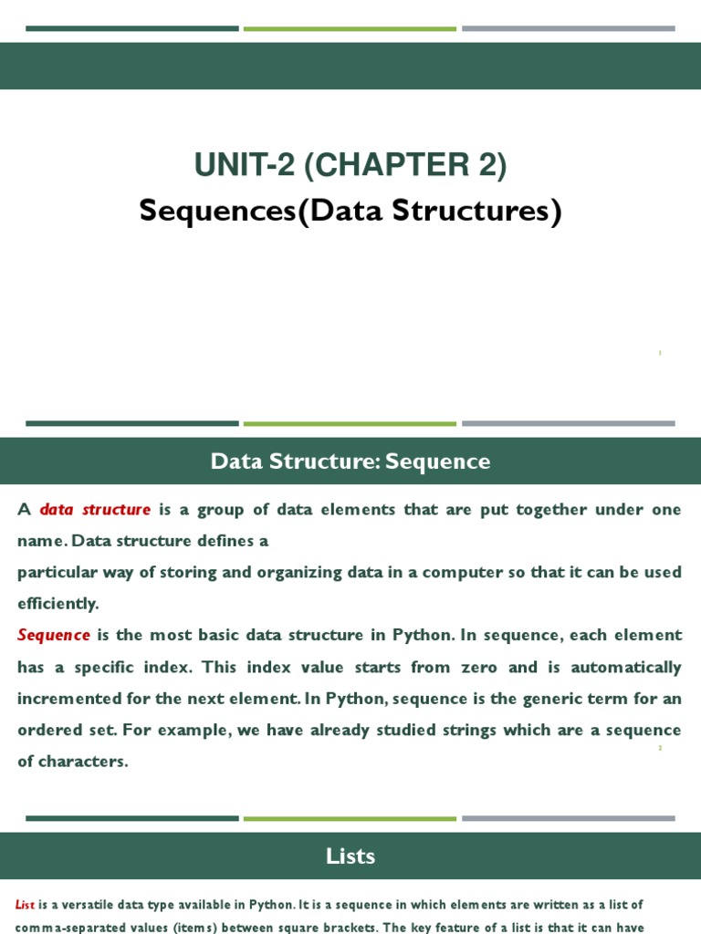 PP - Unit-2 (Chapter 2) | PDF