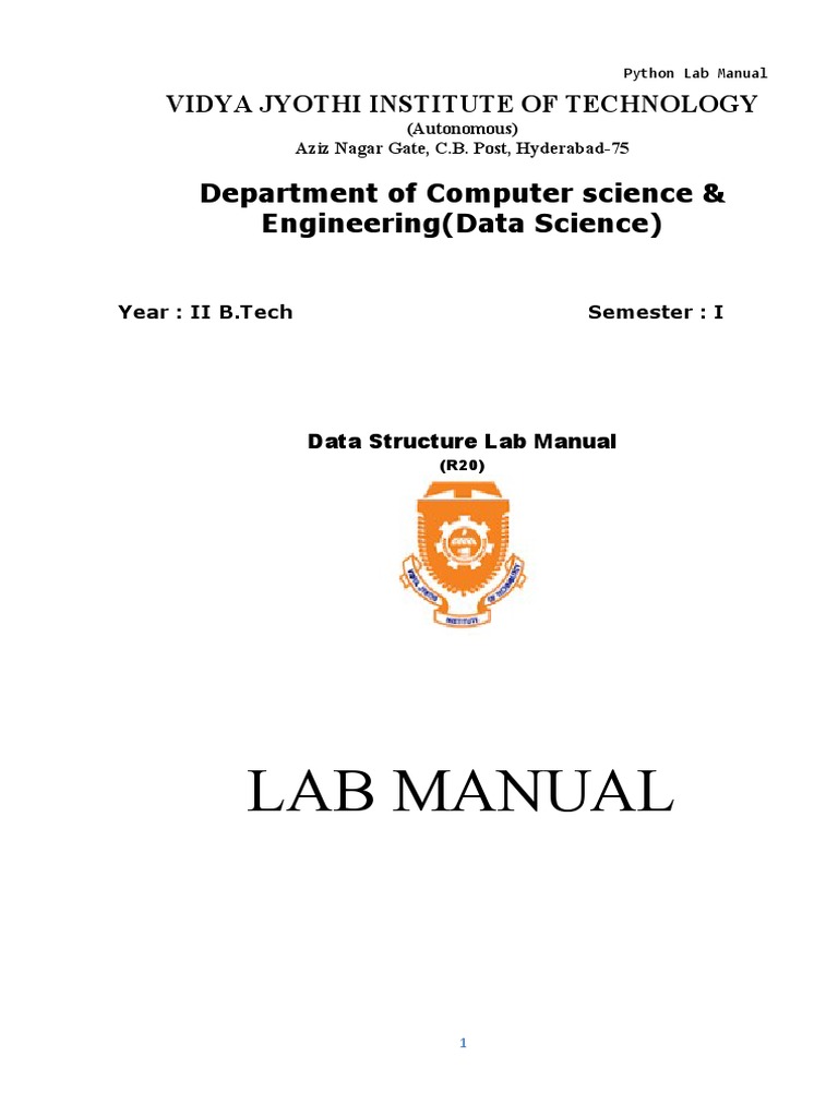 Python Lab Manual Pdf Computer Program Programming