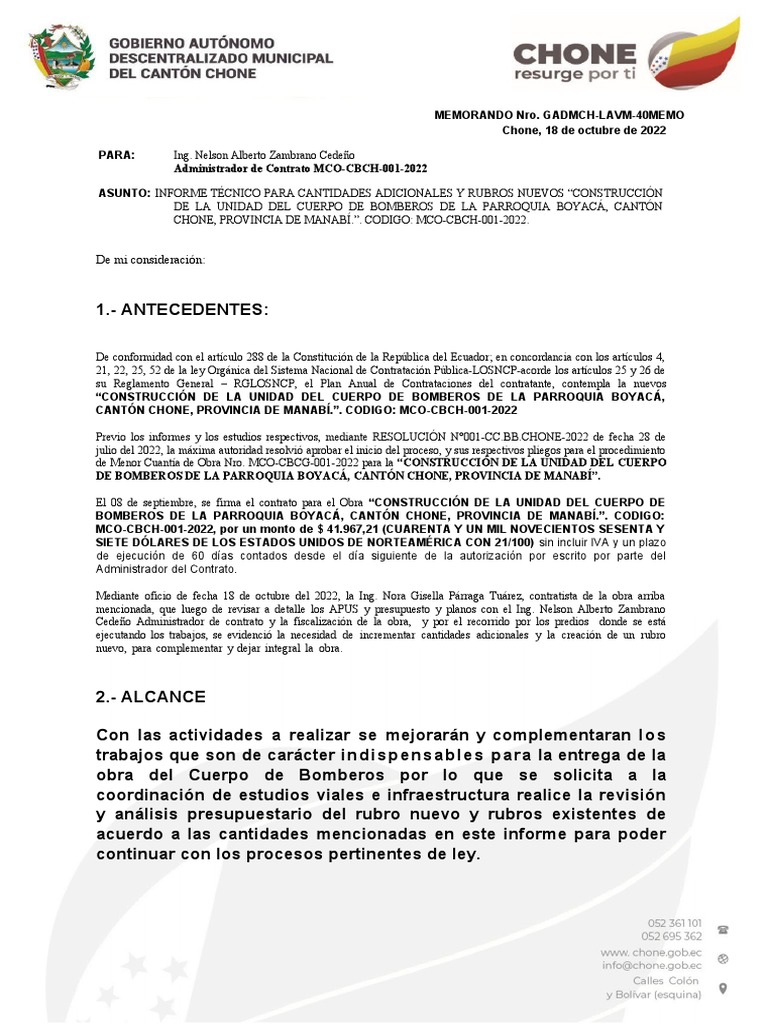 Informe Tecnico | PDF