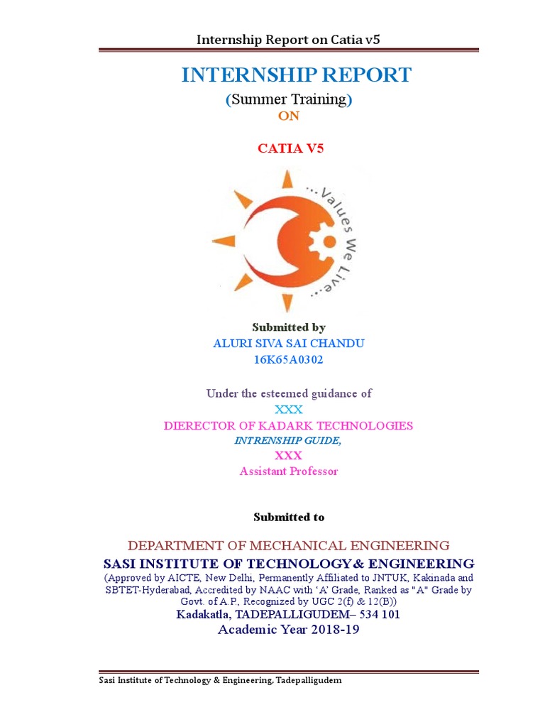 Sample Internship Report | PDF