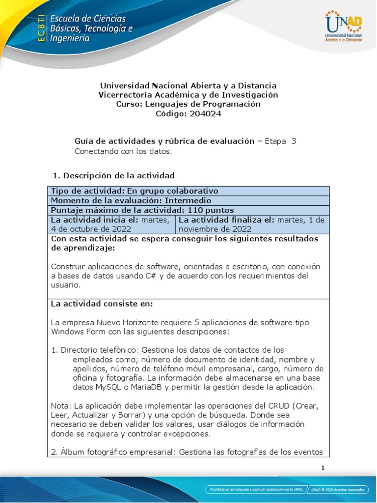 Guía de Actividades y Rúbrica de Evaluación - Unidad 2 - Etapa 3 ...