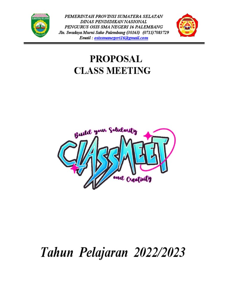 Proposal Classmeet | PDF