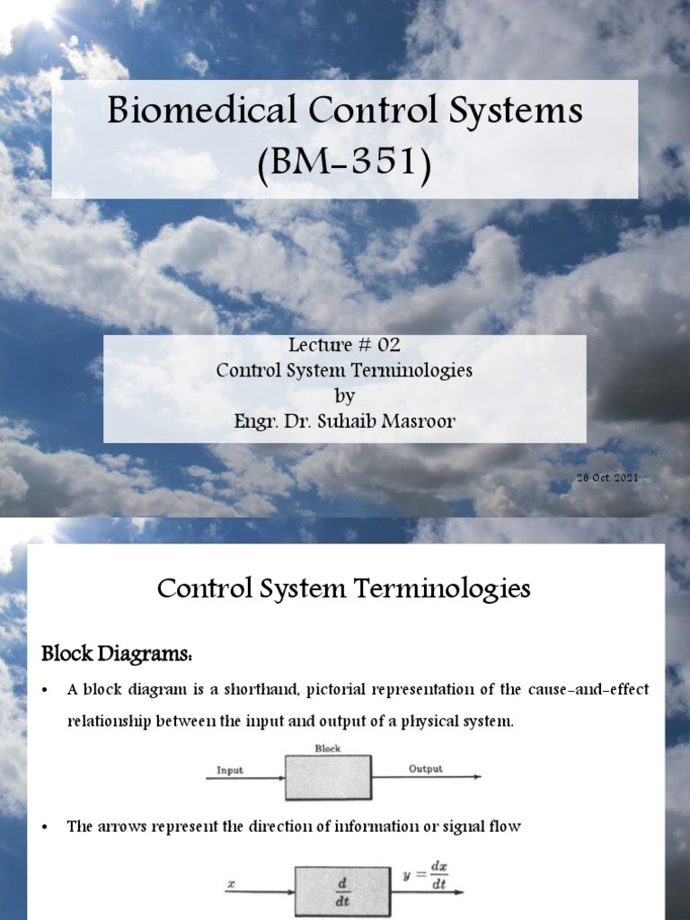 Lecture # 02 Control System Terminologies | PDF | Control Theory | Discrete Time And Continuous Time