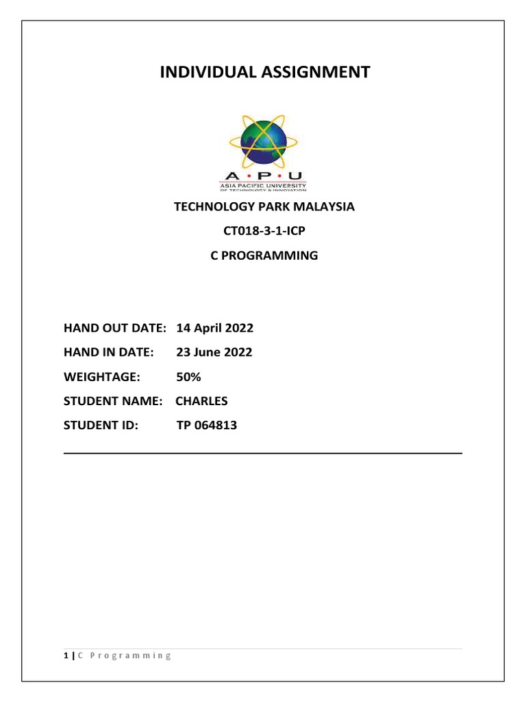 C Programming Documentation | PDF C Programming Documentation | PDF