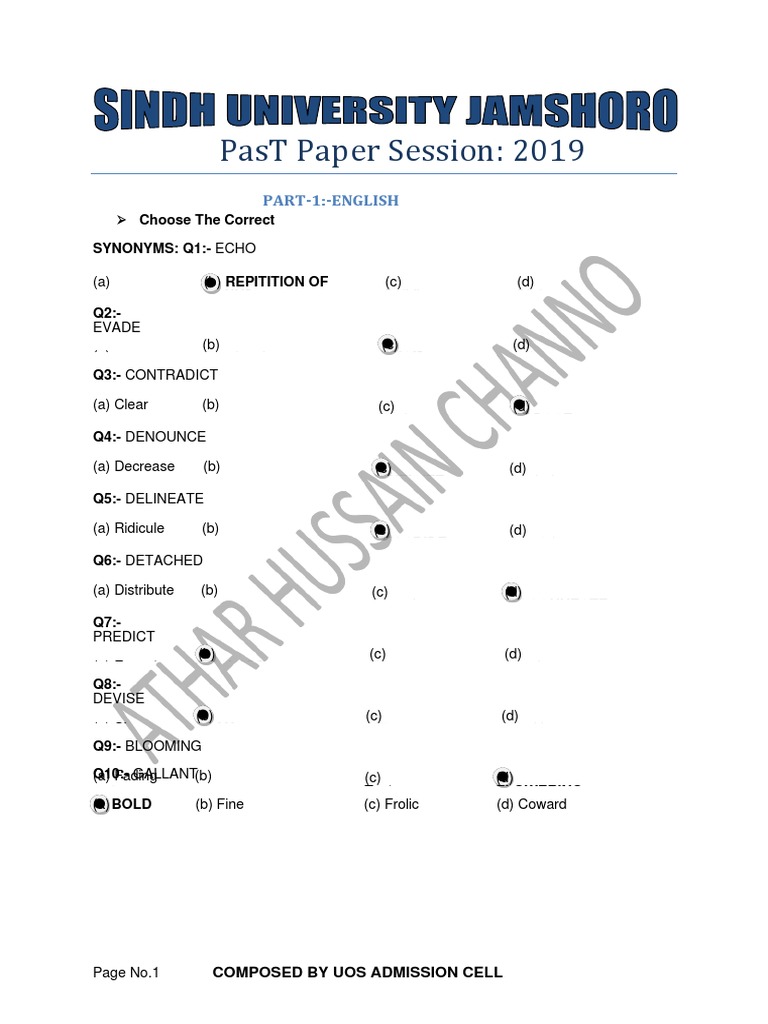 Sindh University 2019 Pdf Atmosphere Of Earth Weight