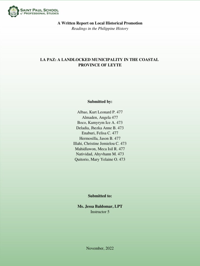 Written Report Final 1 | PDF