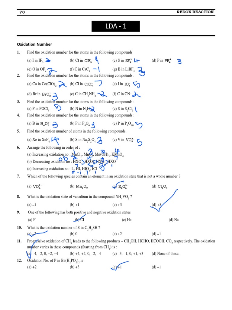 5 Redox Reaction LDA NM | PDF