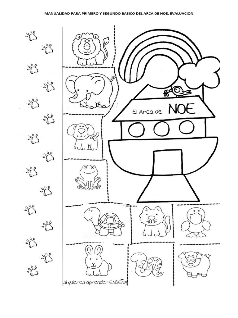 Manualidad para Primero y Segundo Basico Del Arca de Noe | PDF