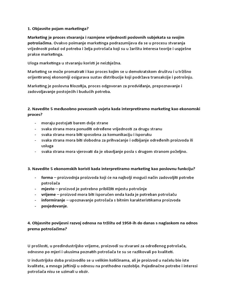 Osnove Marketinga | PDF