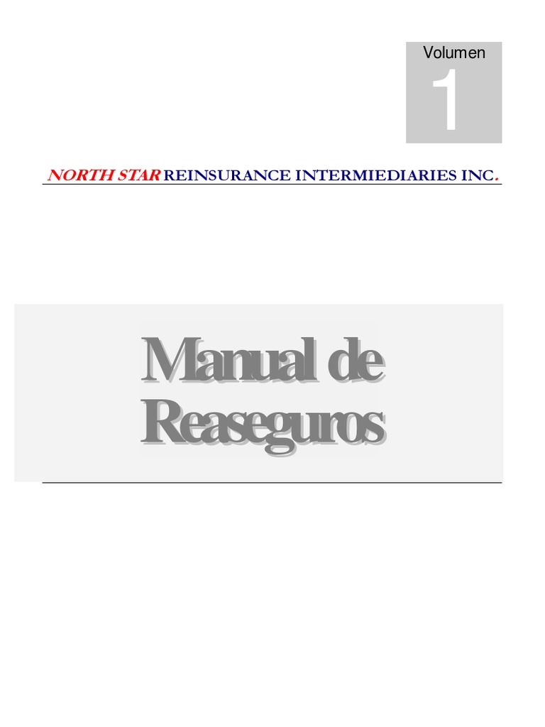 Manual Reaseguro | PDF | Reaseguro | Póliza de seguros