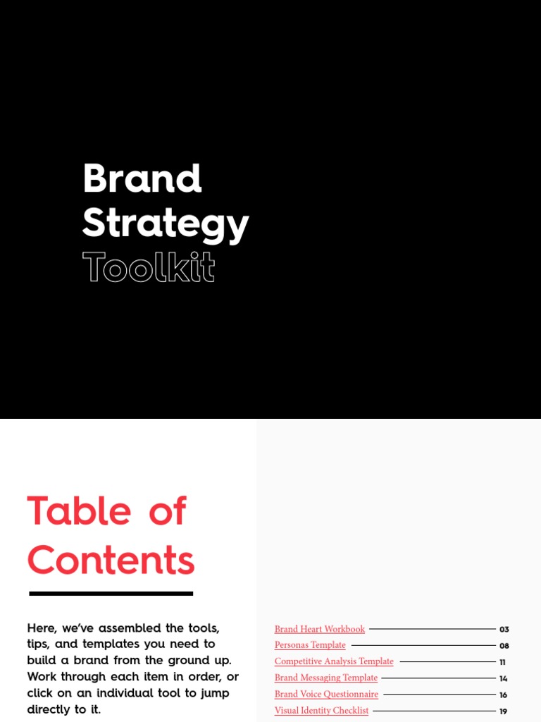 Brand Strategy Workbook | PDF | Career & Growth