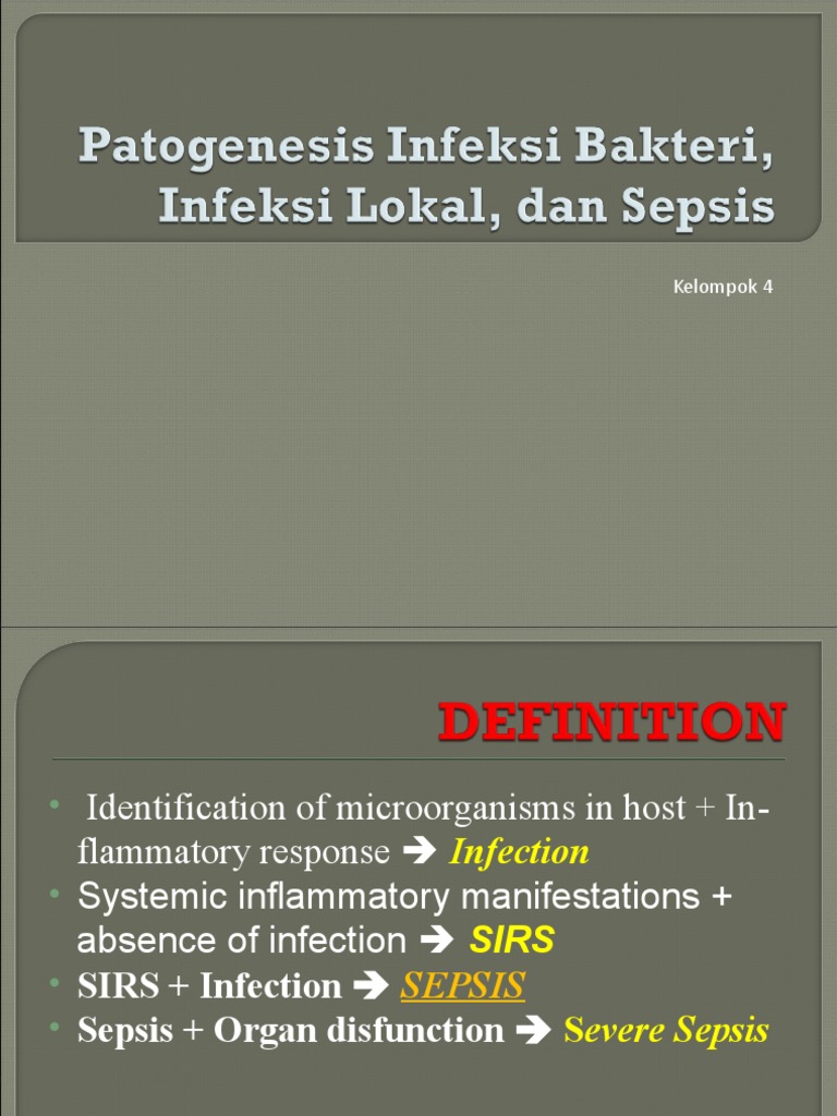 Patogenesis Infeksi Bakteri, Infeksi Lokal, Dan Sepsis | PDF | Inflammation | Sepsis