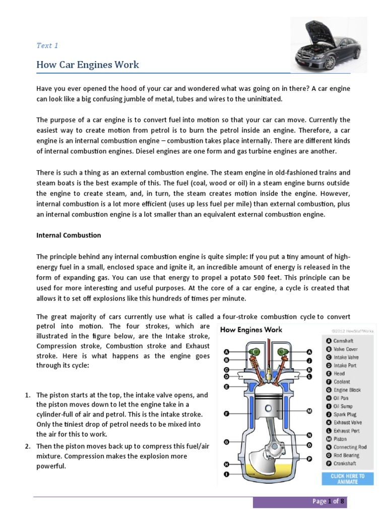How Car Engines Work | PDF
