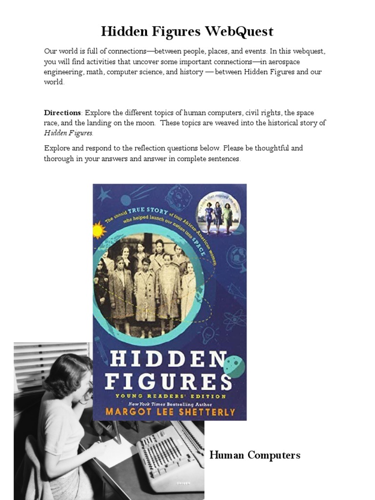 Copy of Hidden Figures WebQuest | PDF | Apollo Program | Apollo 11