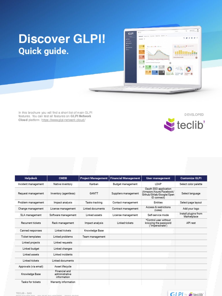 GLPI Quick Guide | PDF | Computing | Cyberspace GLPI Quick Guide | PDF | Computing | Cyberspace