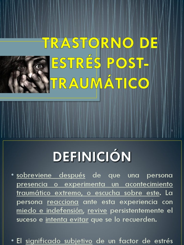 Trastorno De Estres Postraumatico Pdf