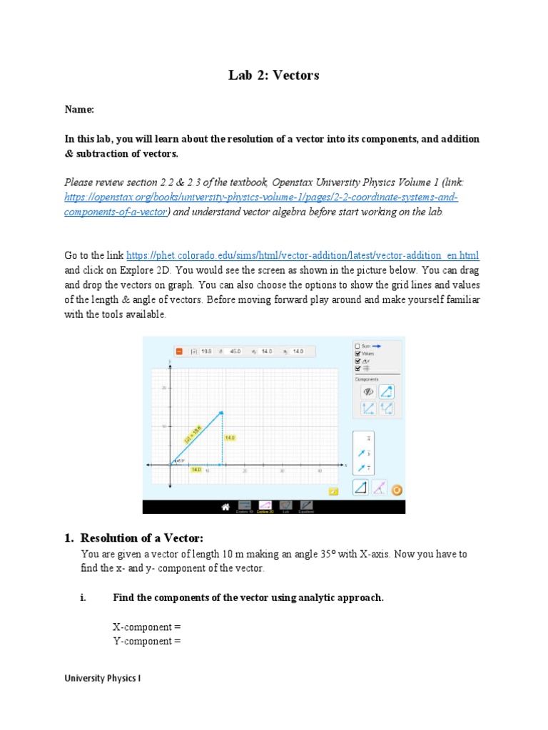 Lab 2 Vectors UqDo8L5 | PDF | Teaching Methods & Materials | Computers