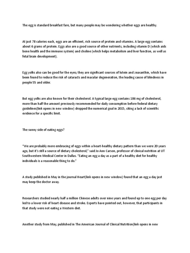 Egg | PDF | Egg As Food | Diet & Nutrition