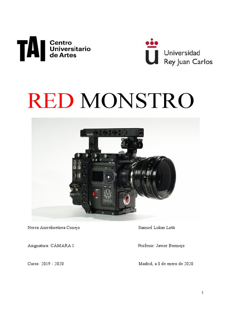 Red Monstro 8K: Características y Uso | PDF | Tecnología de cine y ...